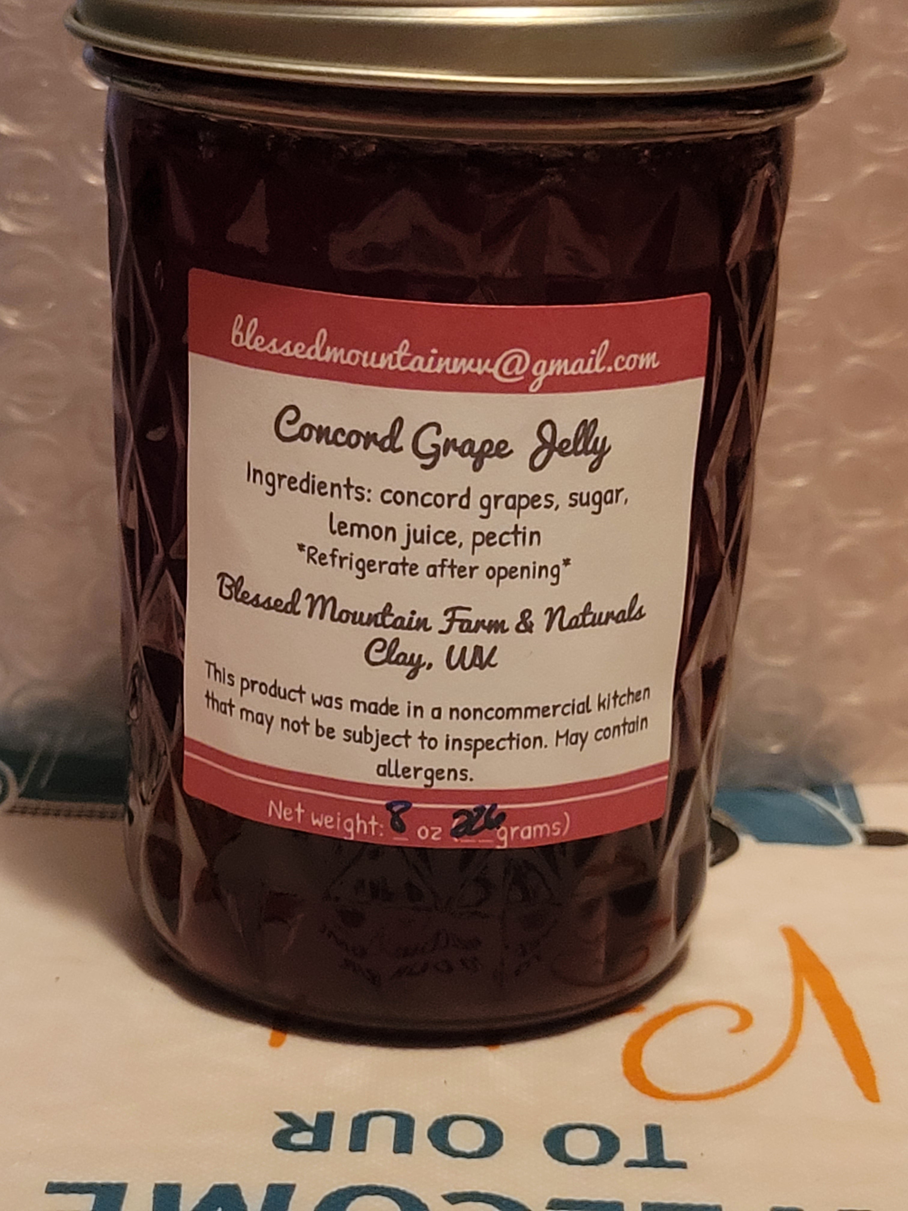 Concord Grape Jelly – Blessed Mountain Farm & Naturals