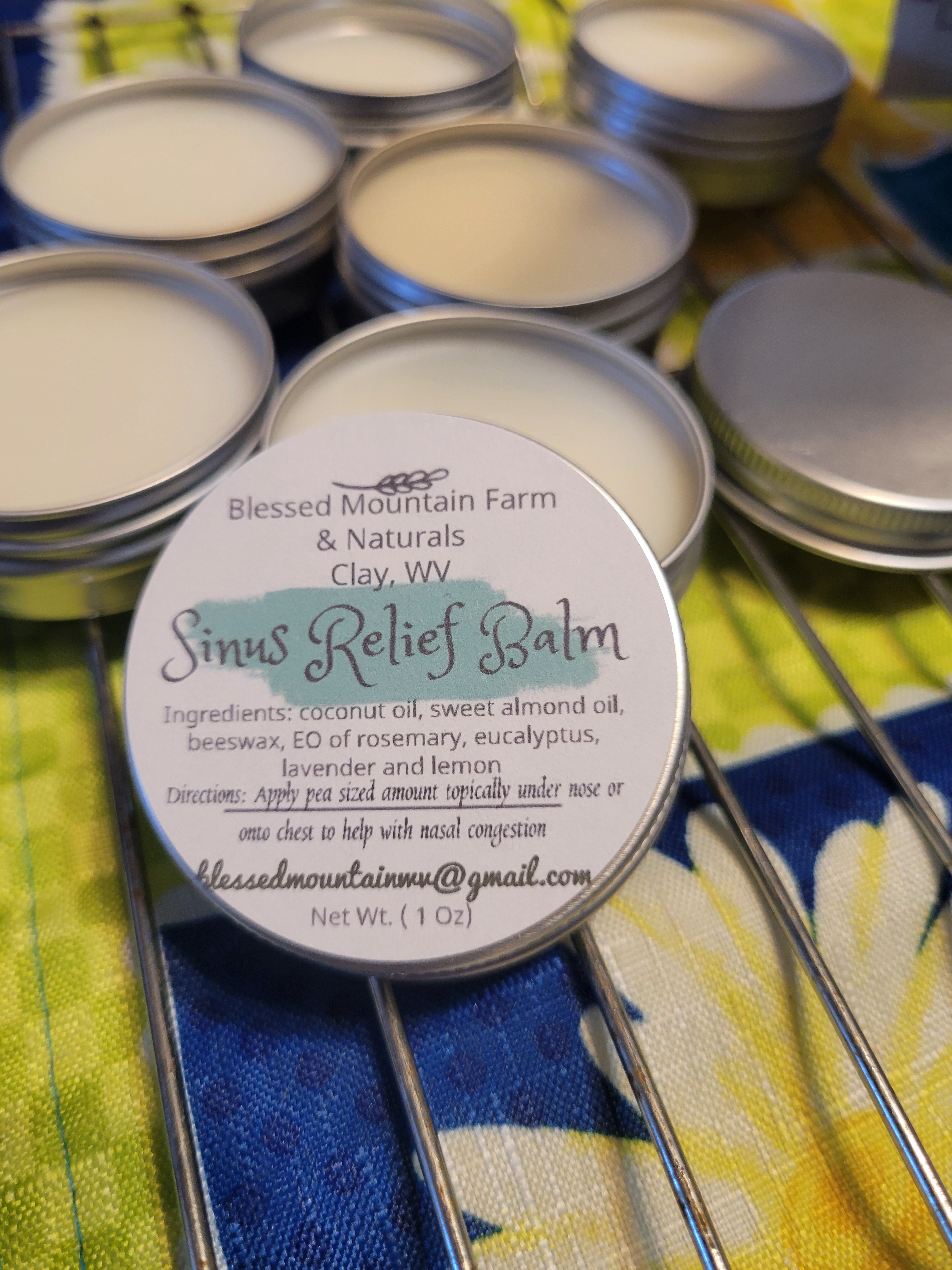 Sinus Relief Balm – Blessed Mountain Farm & Naturals
