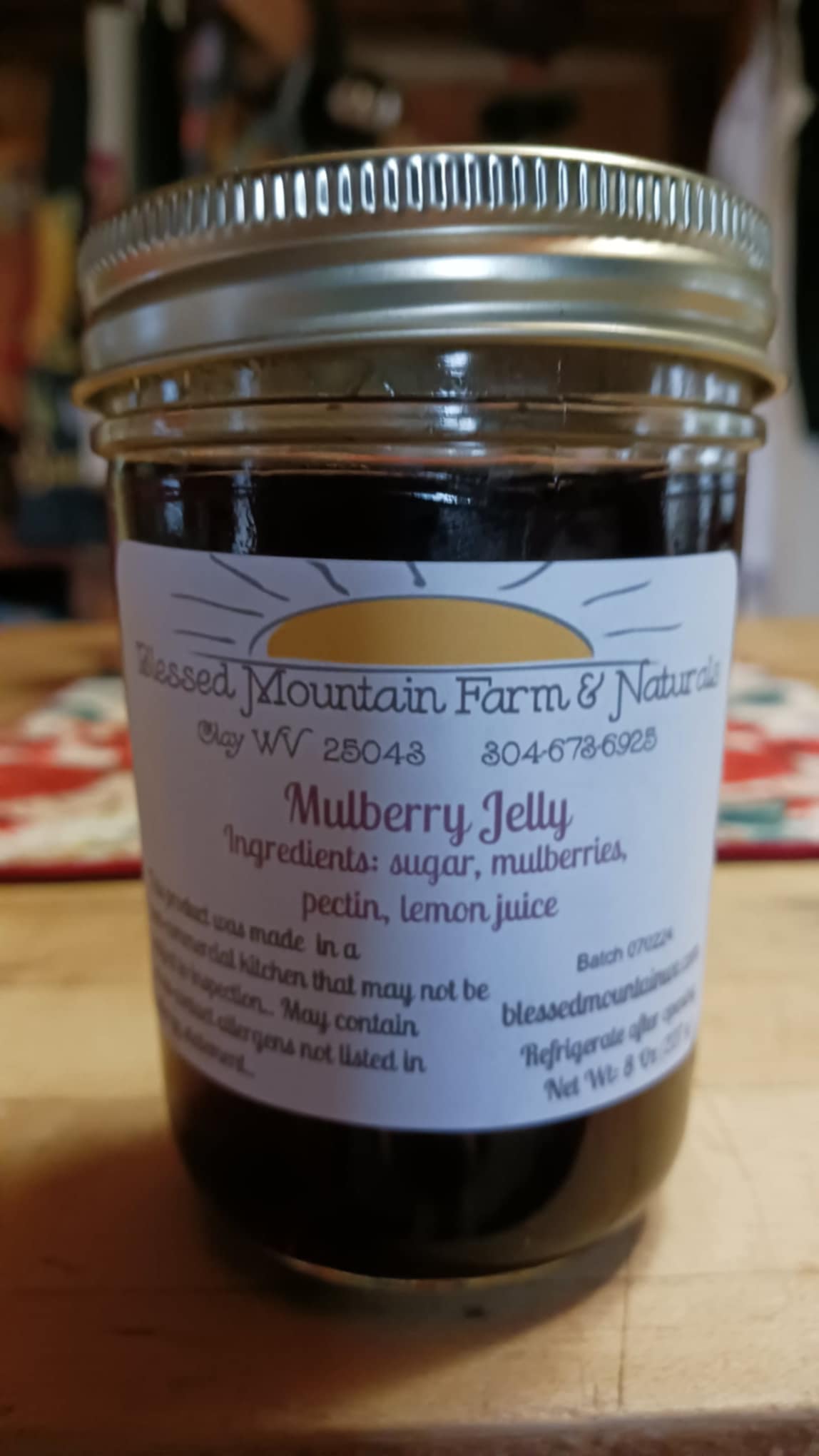 Mulberry jelly – Blessed Mountain Farm & Naturals
